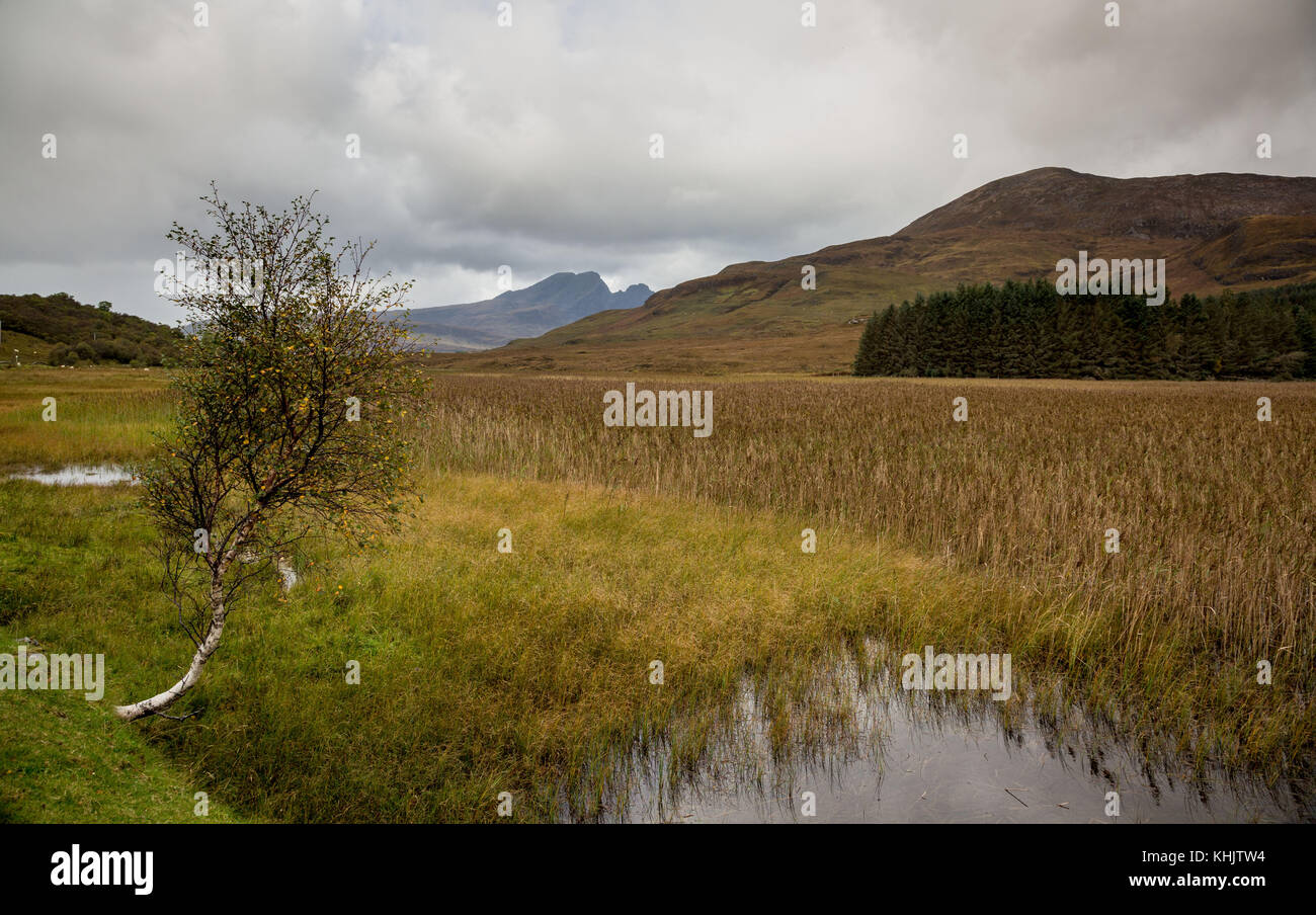 Views from the road to Elgol, Kilmarie Stock Photo - Alamy