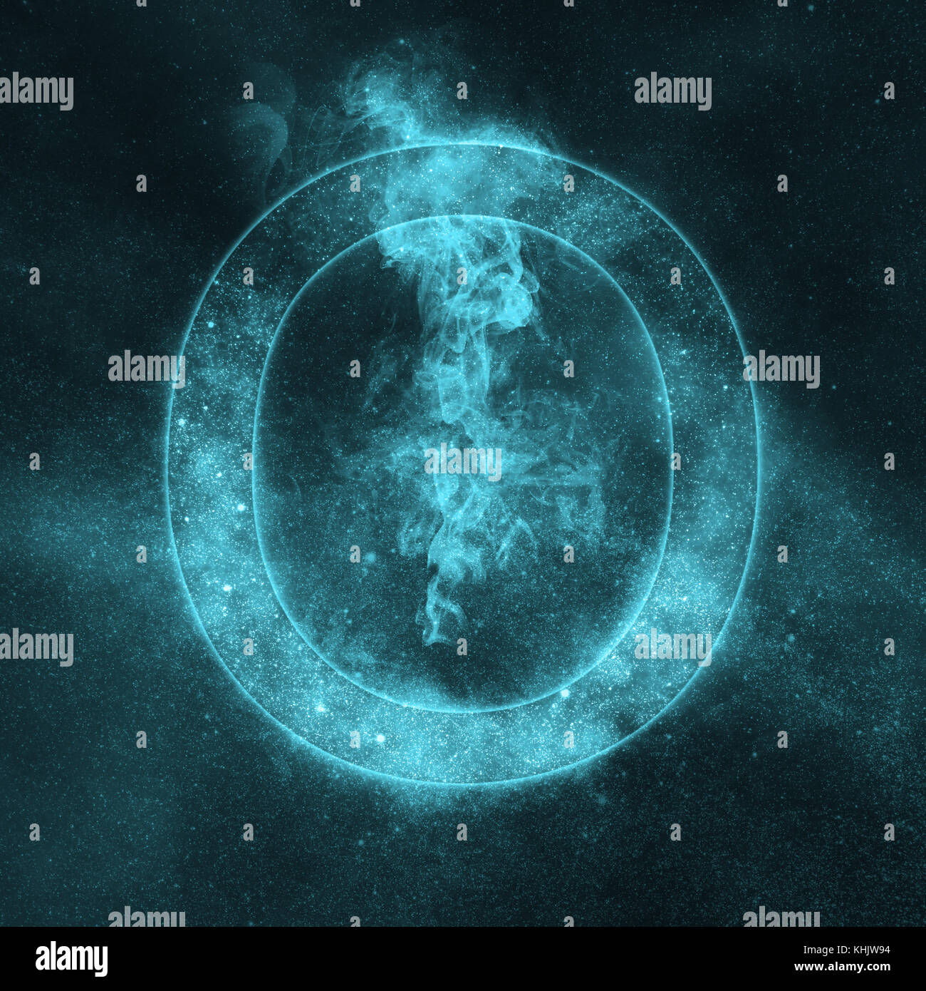 Letter O alphabet symbol. Space Letter, Night Sky Letter Stock Photo ...