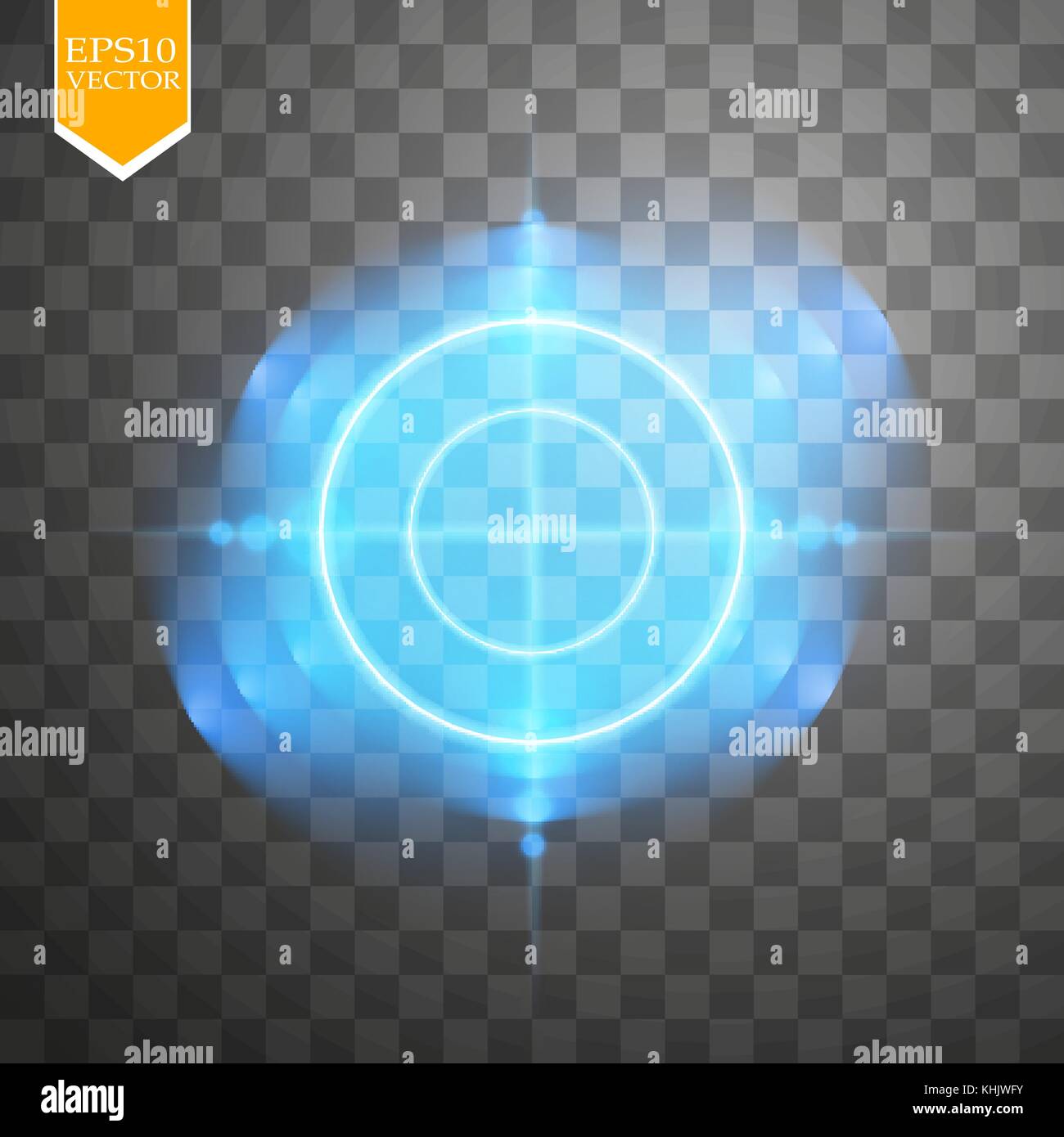 Neon Target isolated. Game Interface Element. Vector illustration Stock ...