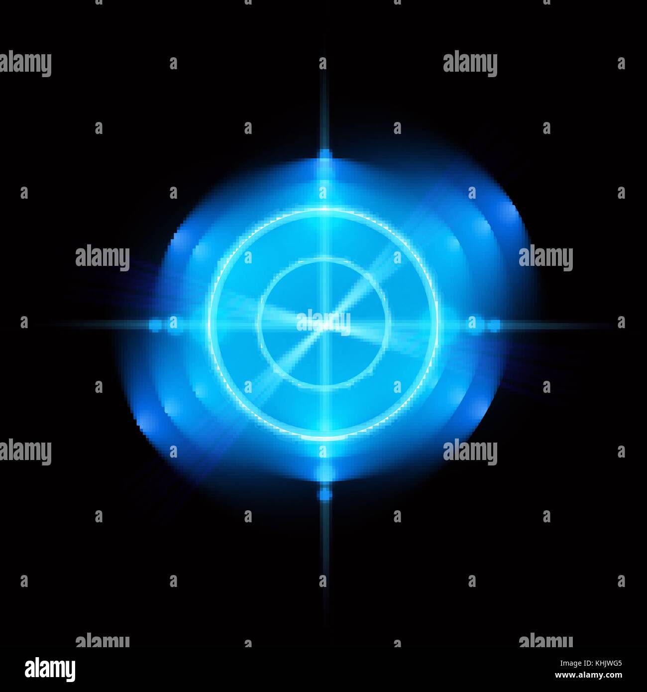 Neon Target isolated. Game Interface Element. Vector illustration Stock Vector Image & Art - Alamy