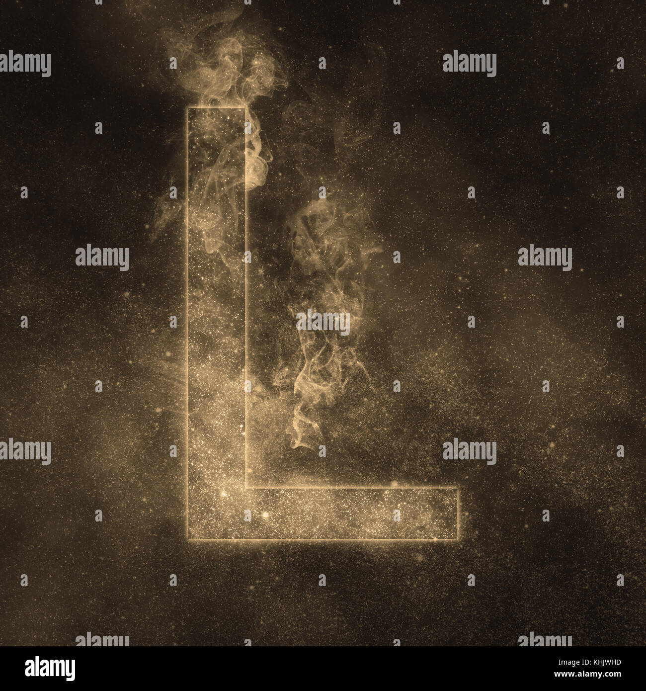 Letter L alphabet symbol. Space Letter, Night Sky Letter Stock Photo ...