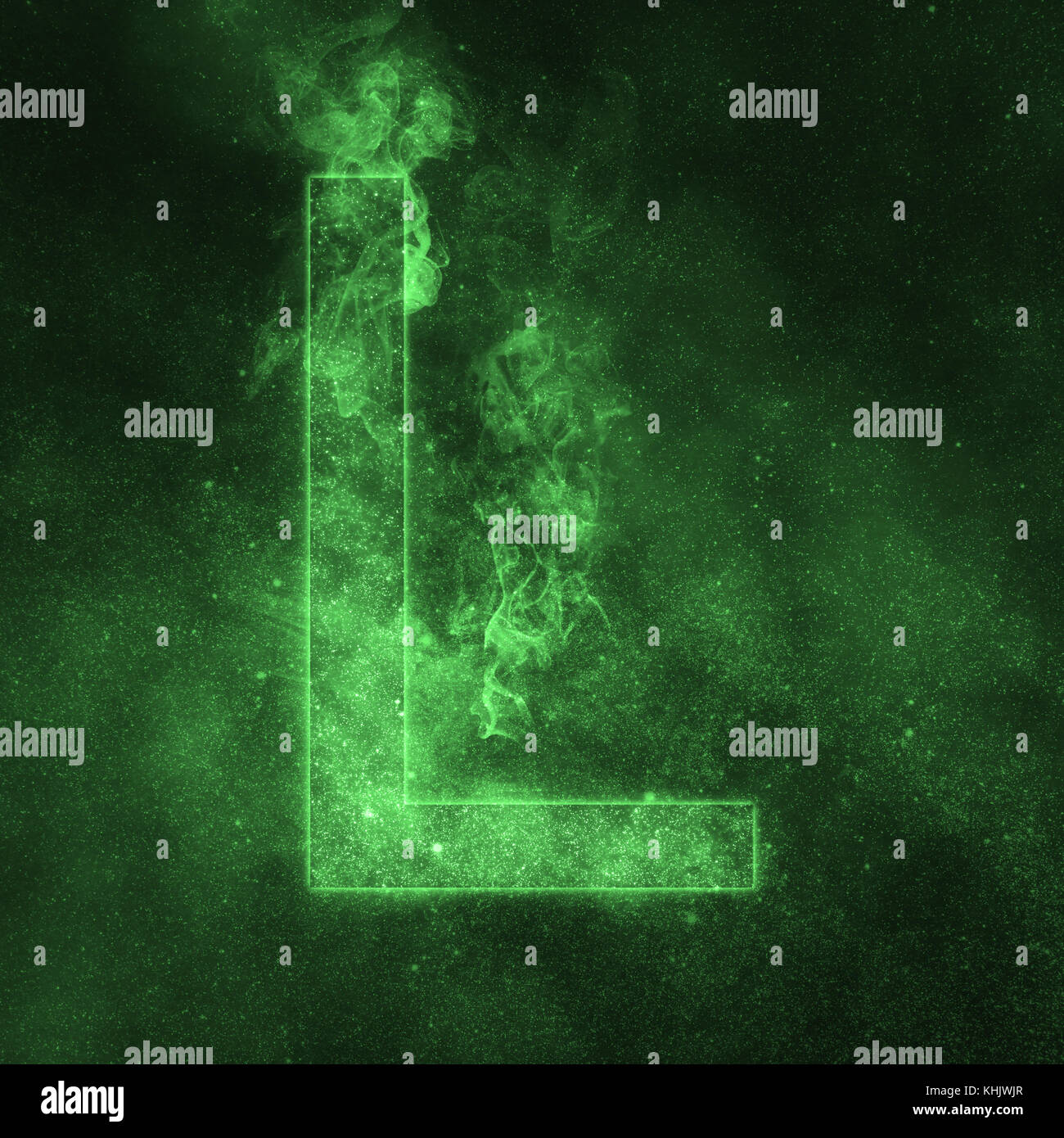 Letter L alphabet symbol. Space Letter, Night Sky Letter Stock Photo ...