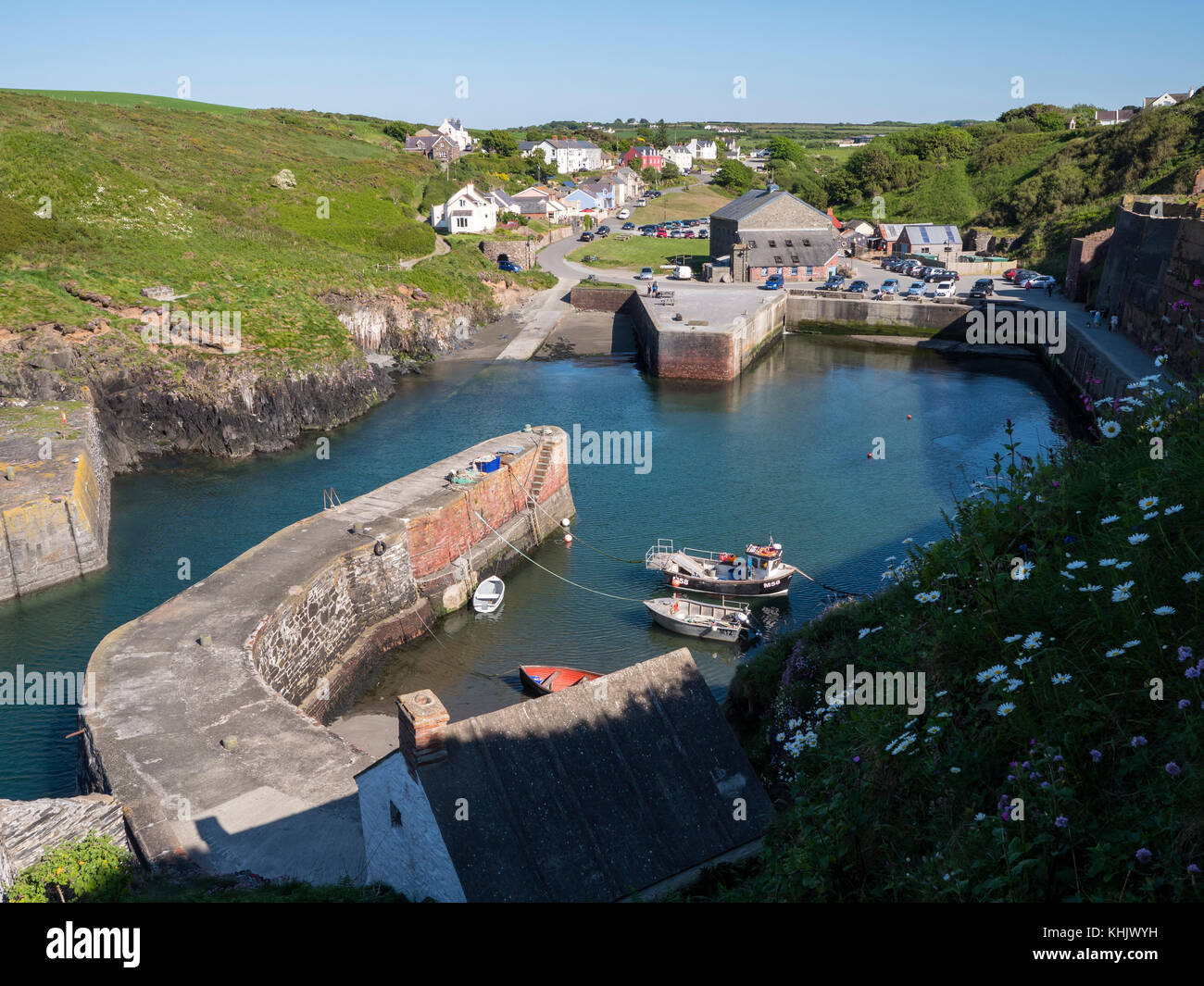 Porthgain Llanrhian Pembrokeshire Wales Stock Photo - Alamy