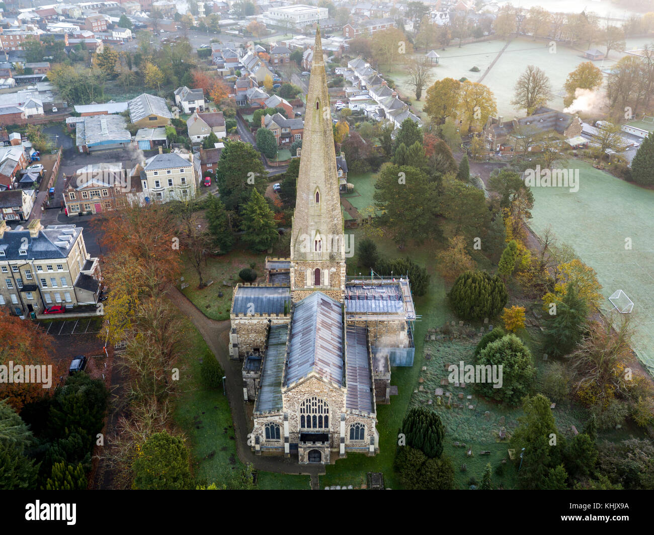 All saints parish church, Leighton Buzzard, UK Stock Photo - Alamy