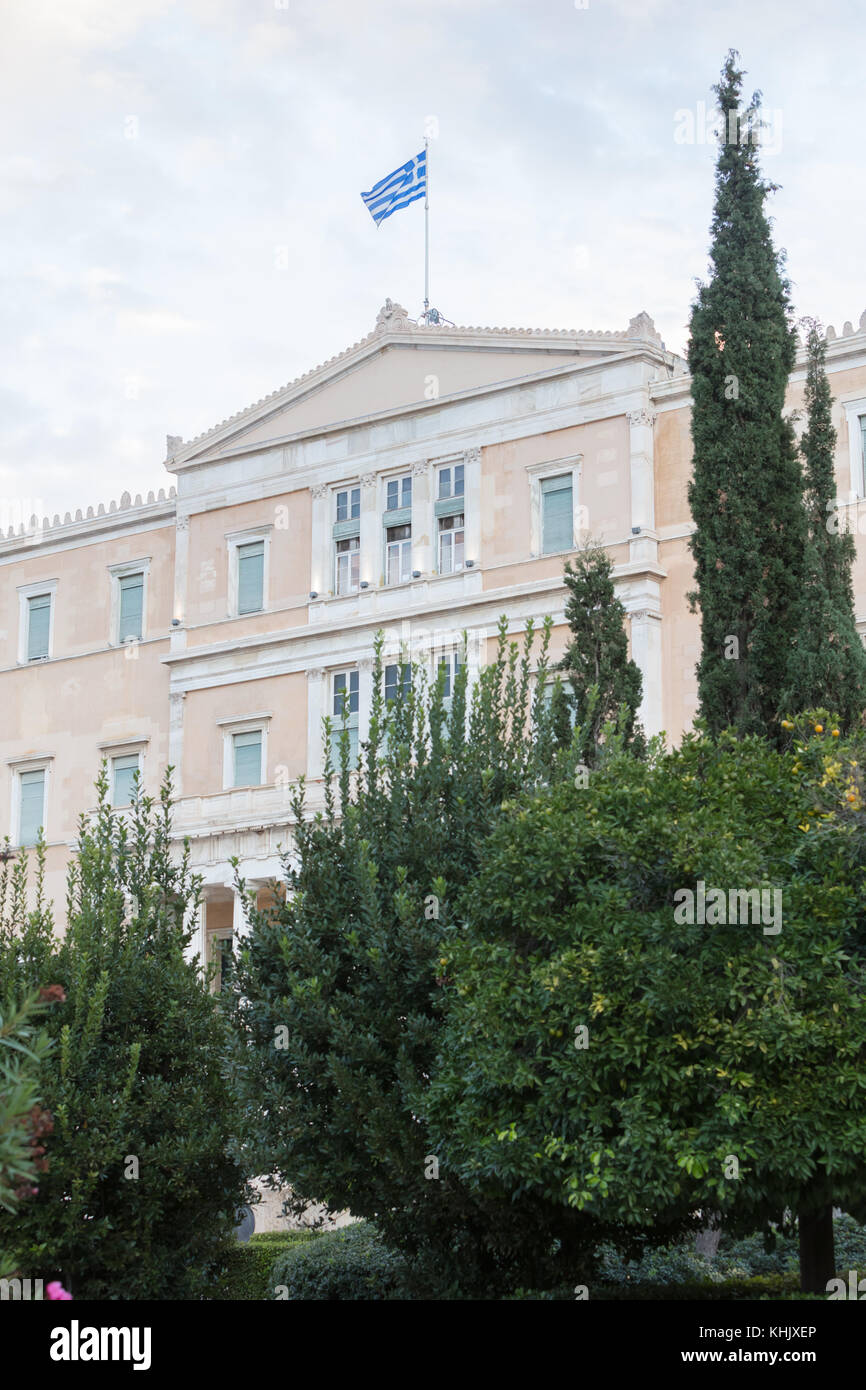 Beautiful shot of the Greek parliament in Athens, Greece Stock Photo ...