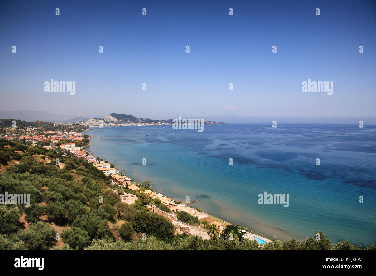 landscape of the beautiful island of Zante in Greece Stock Photo - Alamy