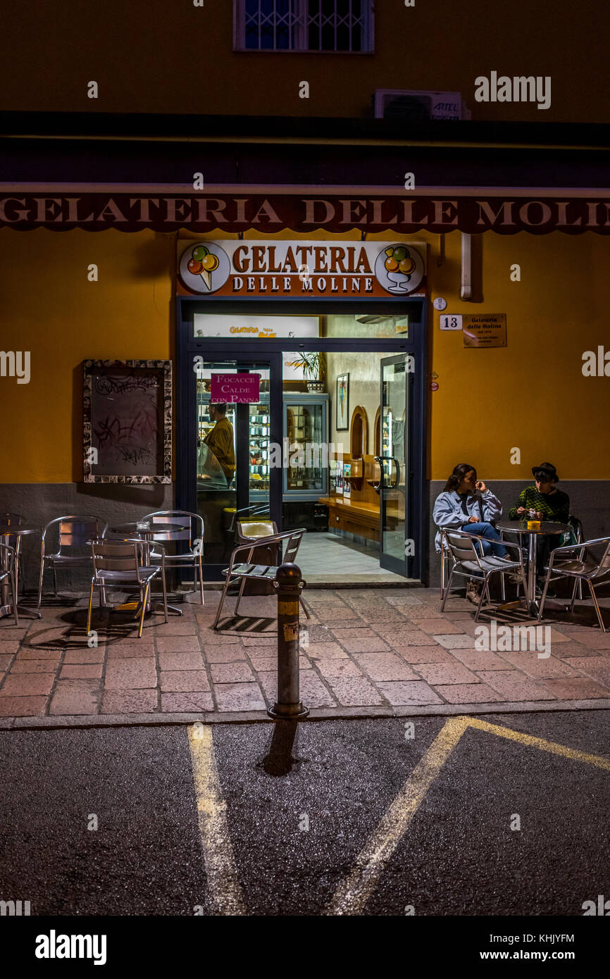 Cafe and Gelato at Cafe della Moline, Bologna, Italy Stock Photo - Alamy