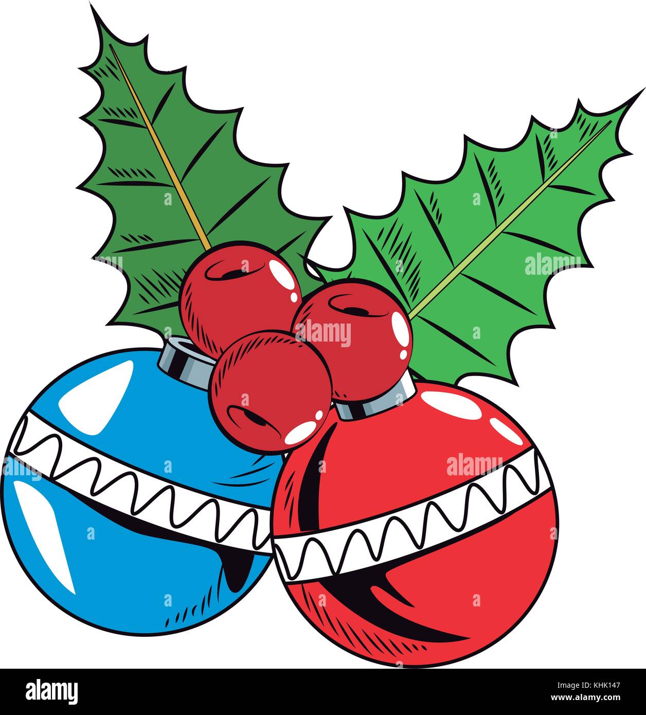 Christmas decorative balls pop art Stock Vector Image & Art - Alamy