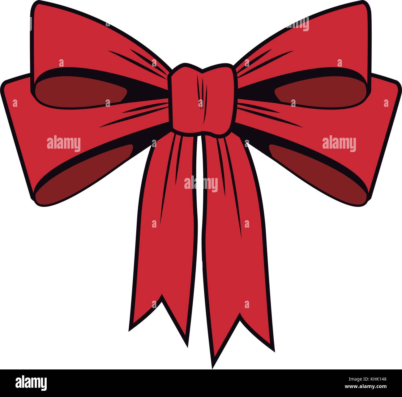 Christmas bow pop art Stock Vector Image & Art - Alamy