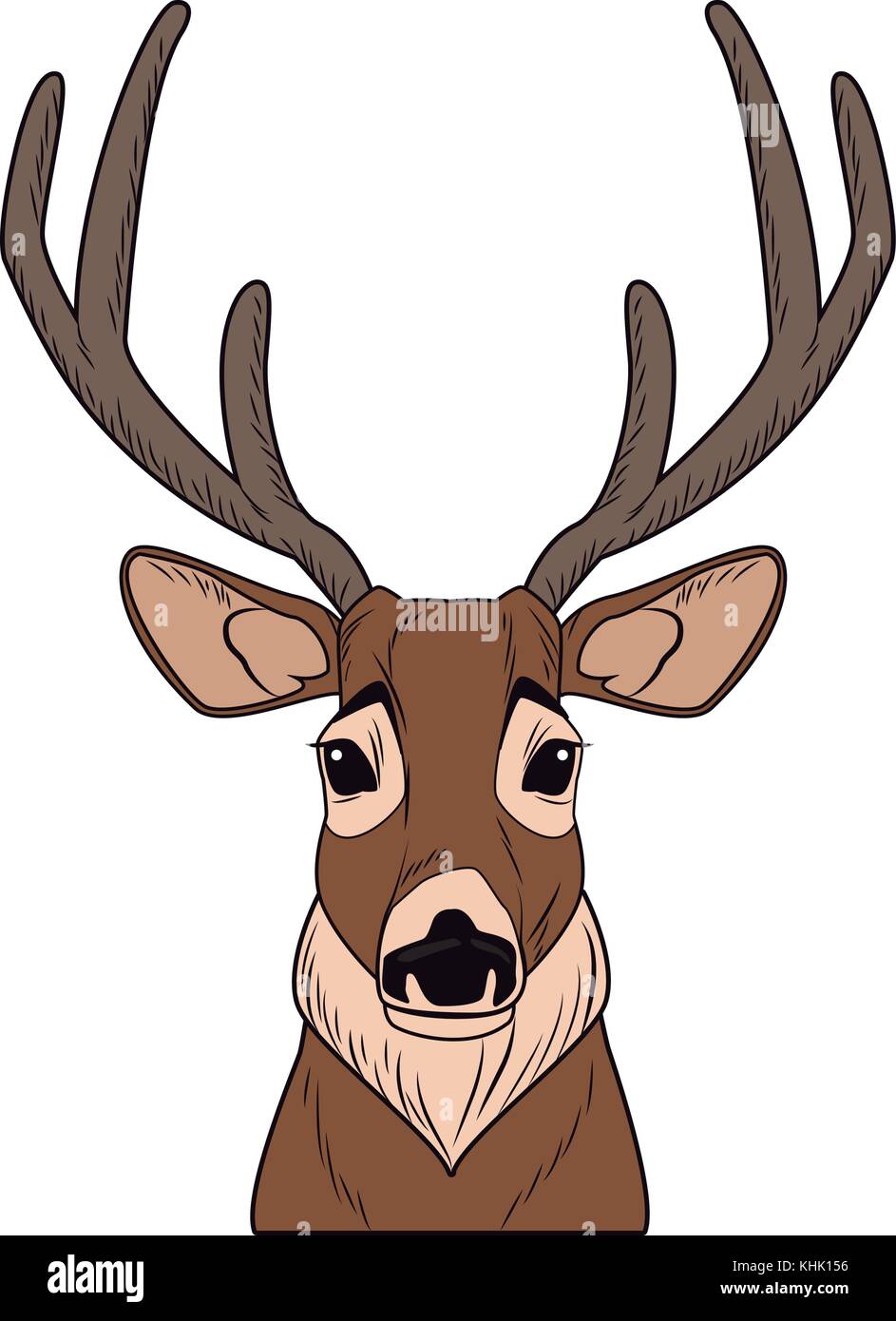 Cute reindeer cartoon Stock Vector Image & Art - Alamy