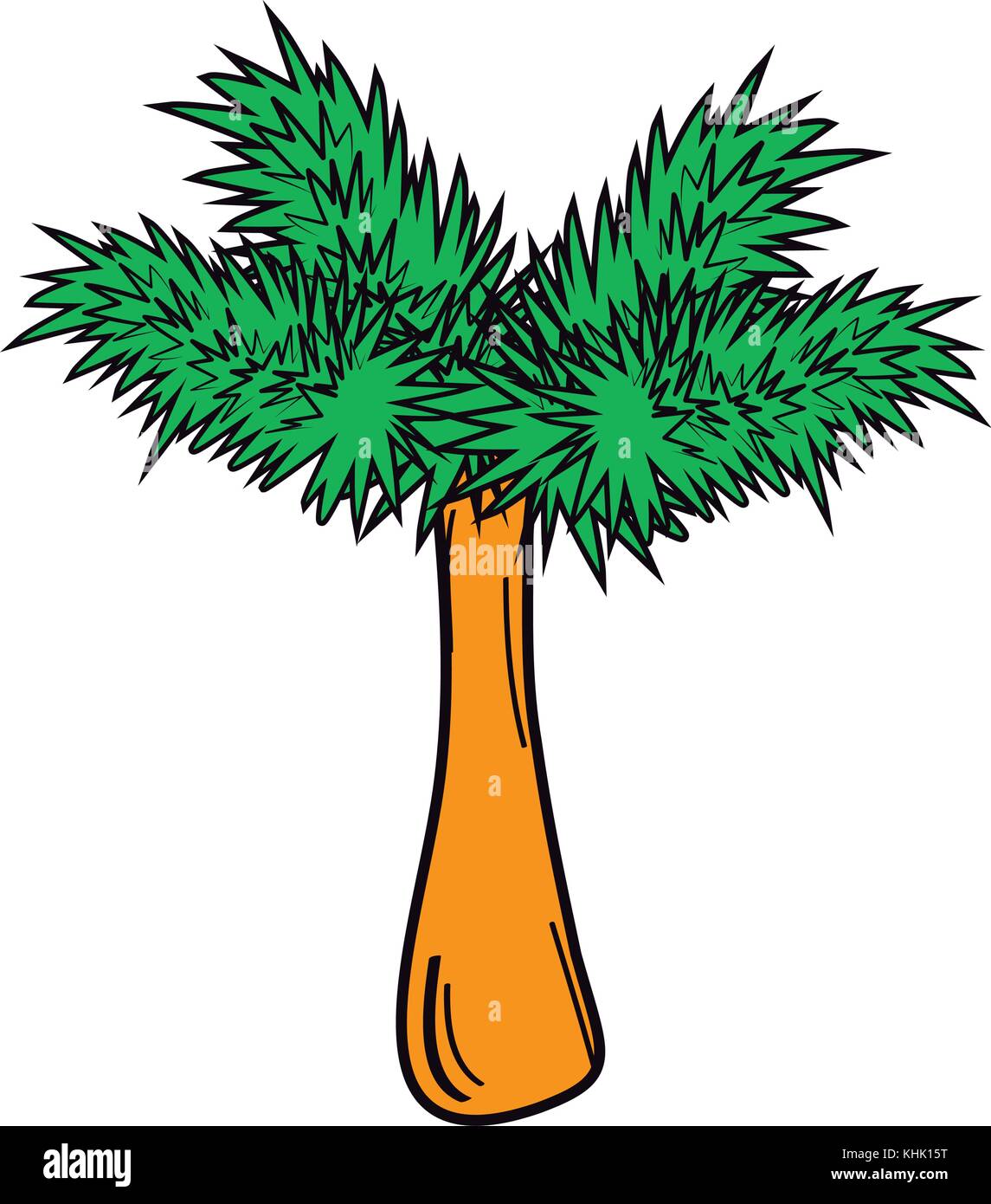 Palm tree pop art cartoon Stock Vector Image & Art - Alamy