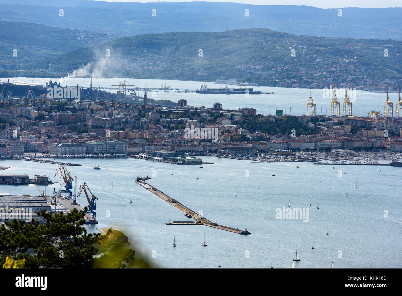 Views of the Gulf of Trieste. Adriatic sea Stock Photo - Alamy