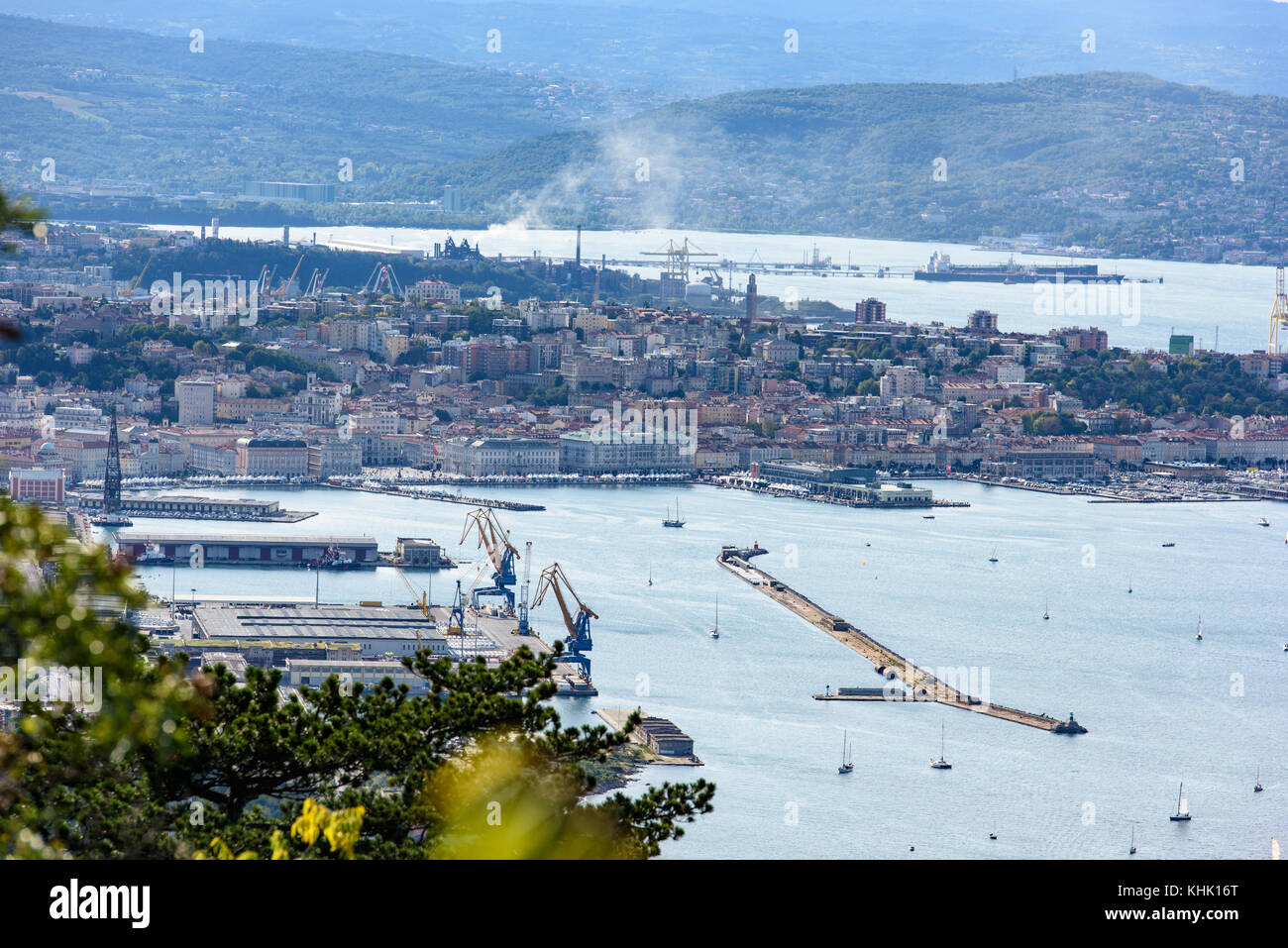 Views of the Gulf of Trieste. Adriatic sea Stock Photo - Alamy