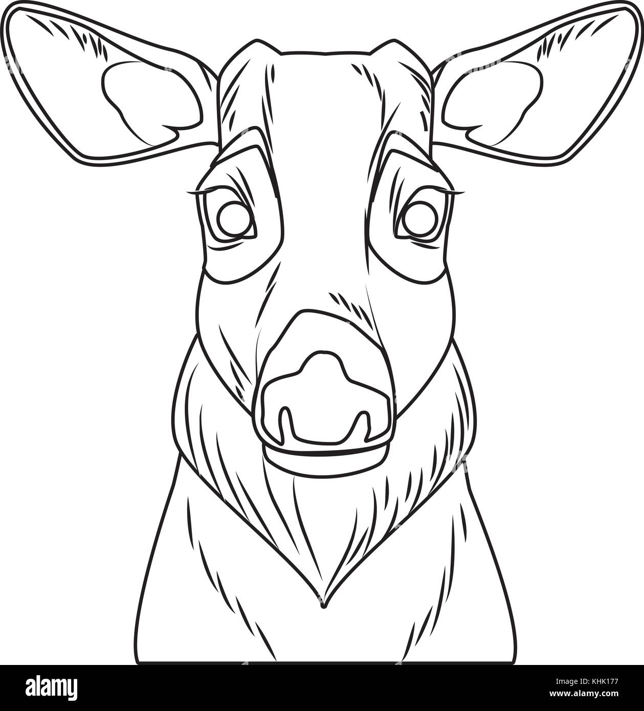 Cute reindeer cartoon Stock Vector Image & Art - Alamy