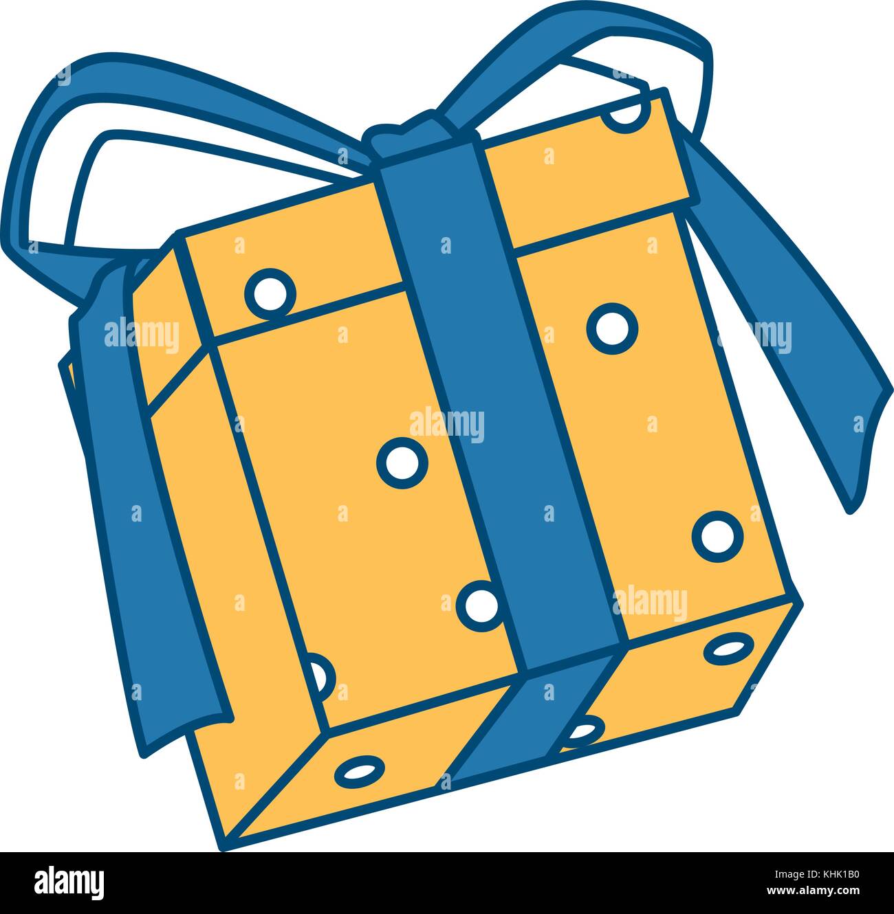 Pastel blue gift box Stock Vector Images - Alamy