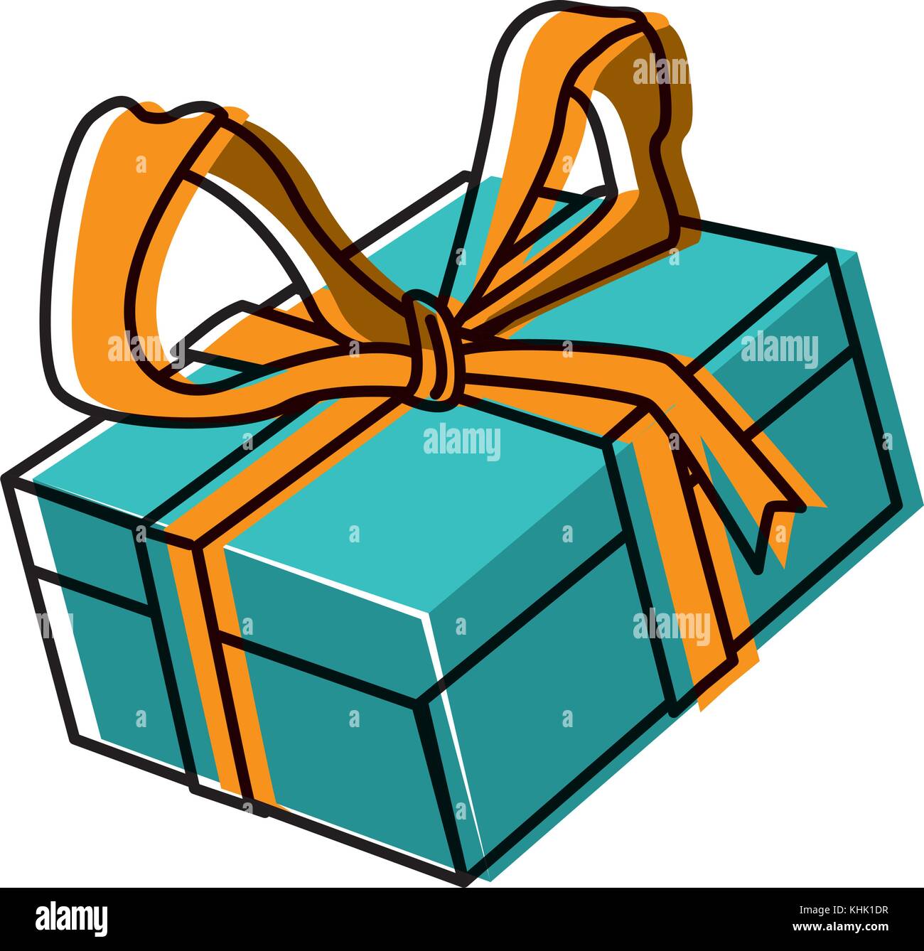 Christmas box gift pop art Stock Vector Image & Art - Alamy