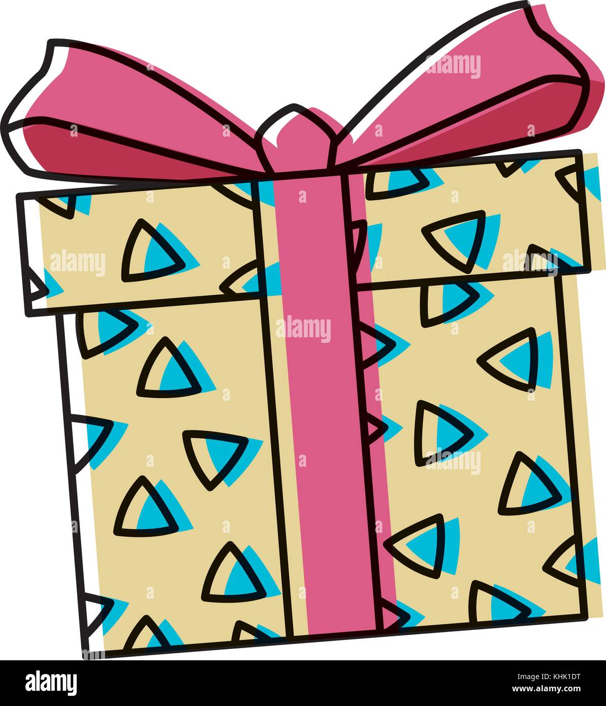 Christmas box gift pop art Stock Vector Image & Art - Alamy