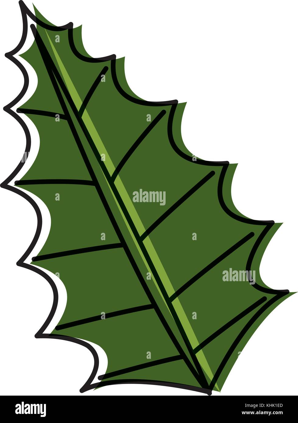 Christmas leaf pop art Stock Vector Image & Art - Alamy