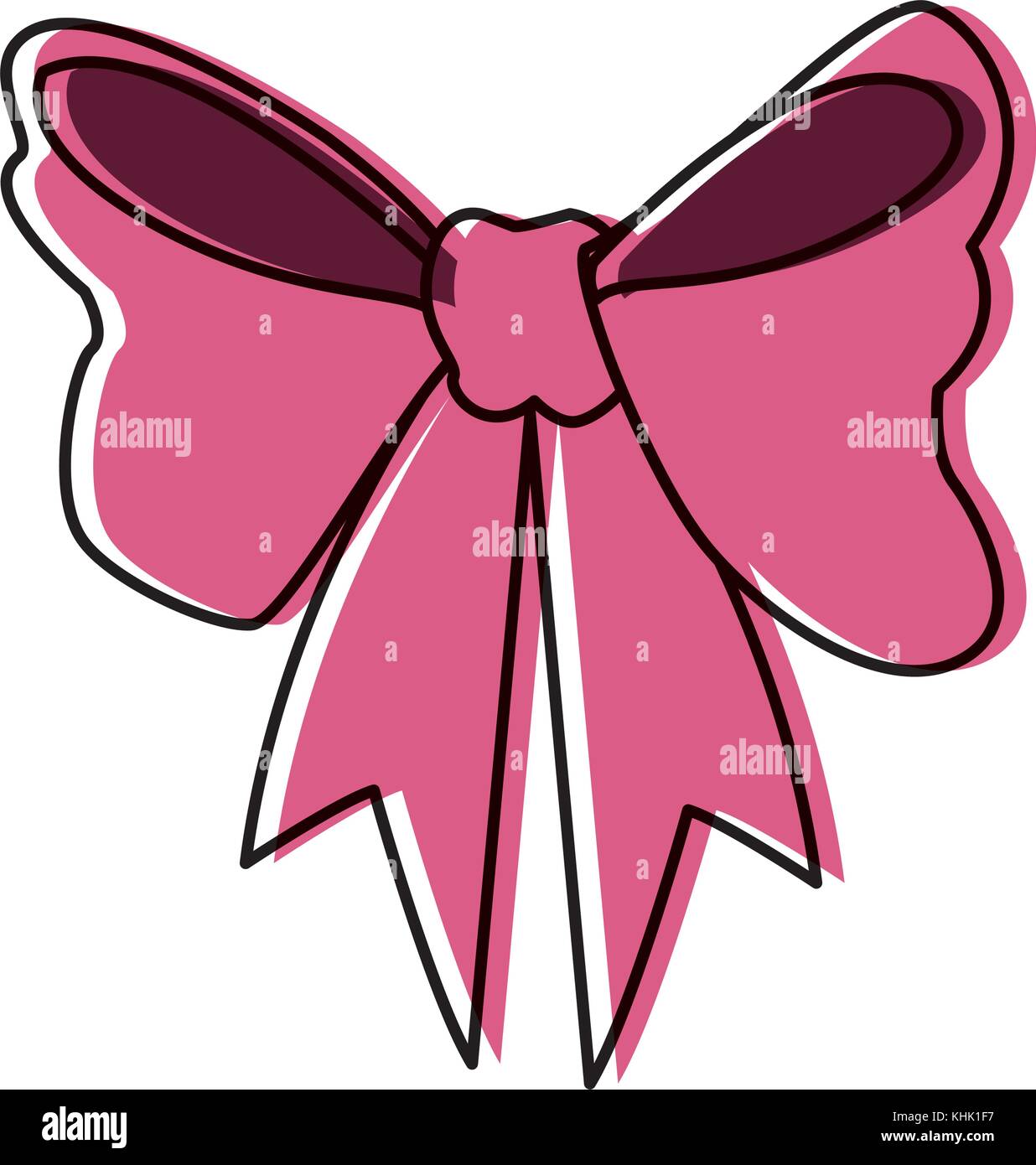 Christmas bow pop art Stock Vector Image & Art - Alamy