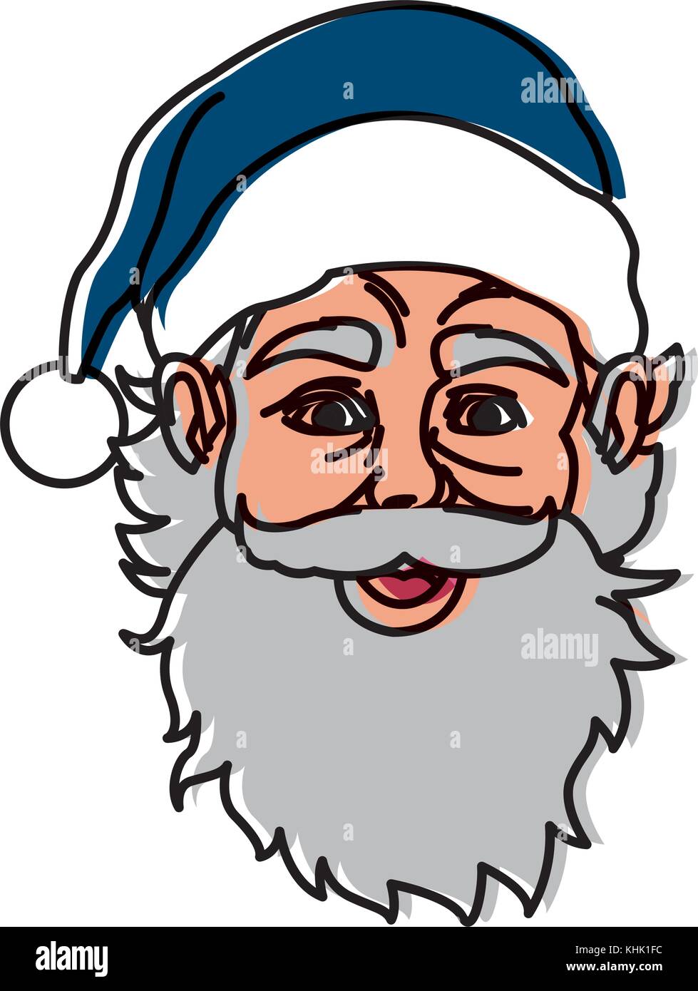 Santa claus face pop art cartoon Stock Vector Image & Art - Alamy