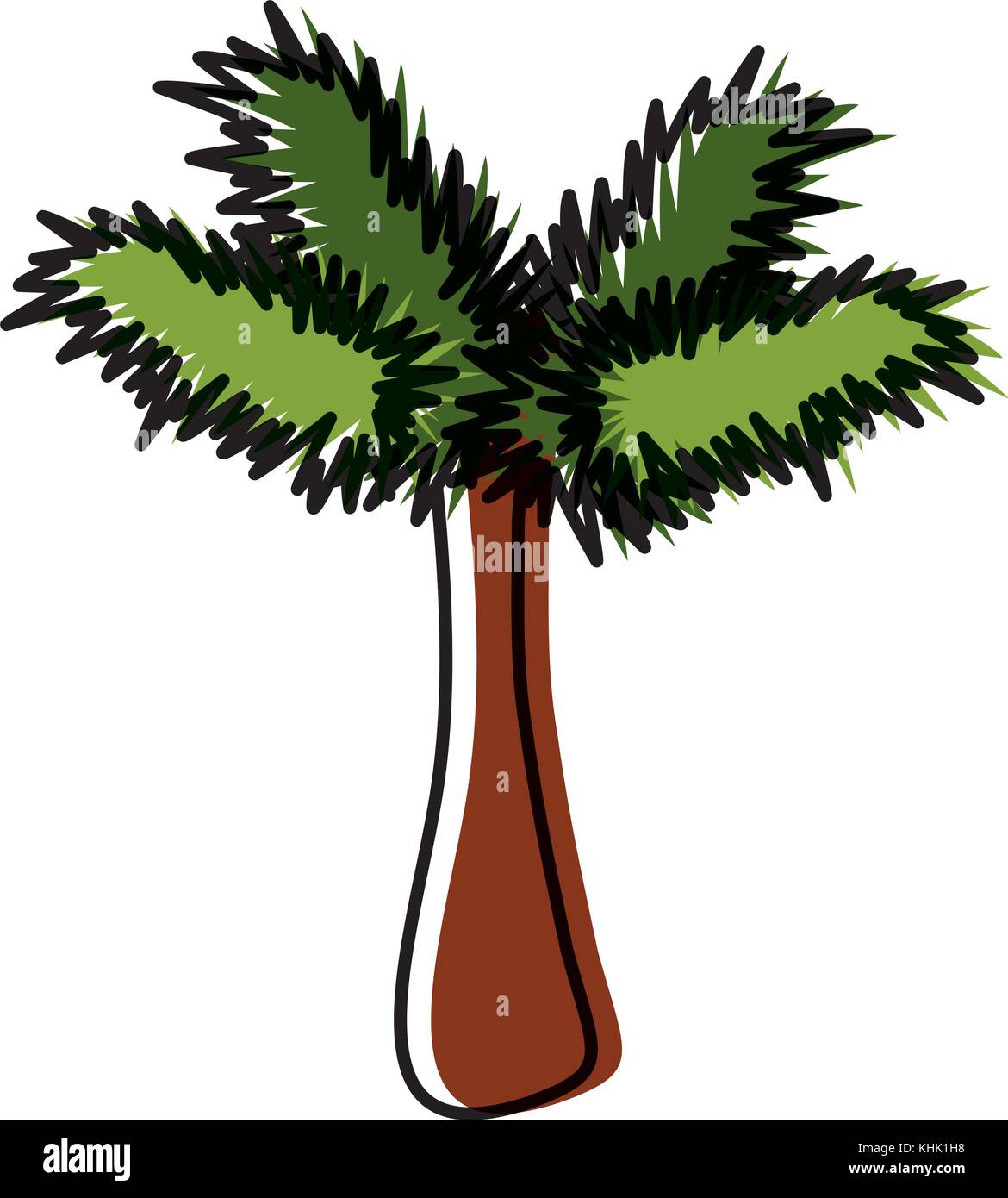 Palm tree clip art hi-res stock photography and images - Alamy