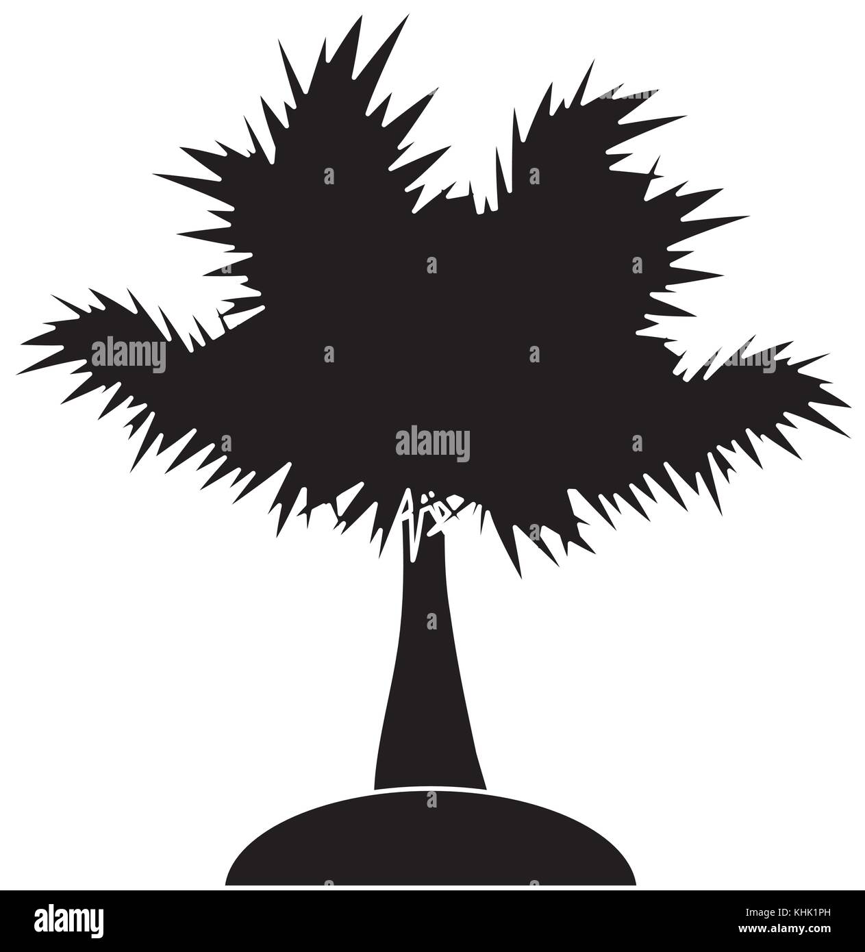 Palm tree pop art cartoon Stock Vector Image & Art - Alamy
