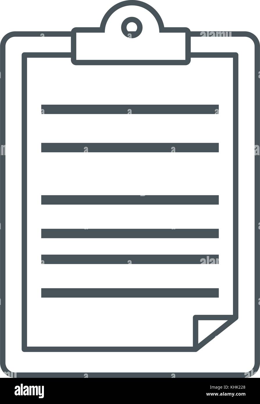 Document board isolated Stock Vector Image & Art - Alamy