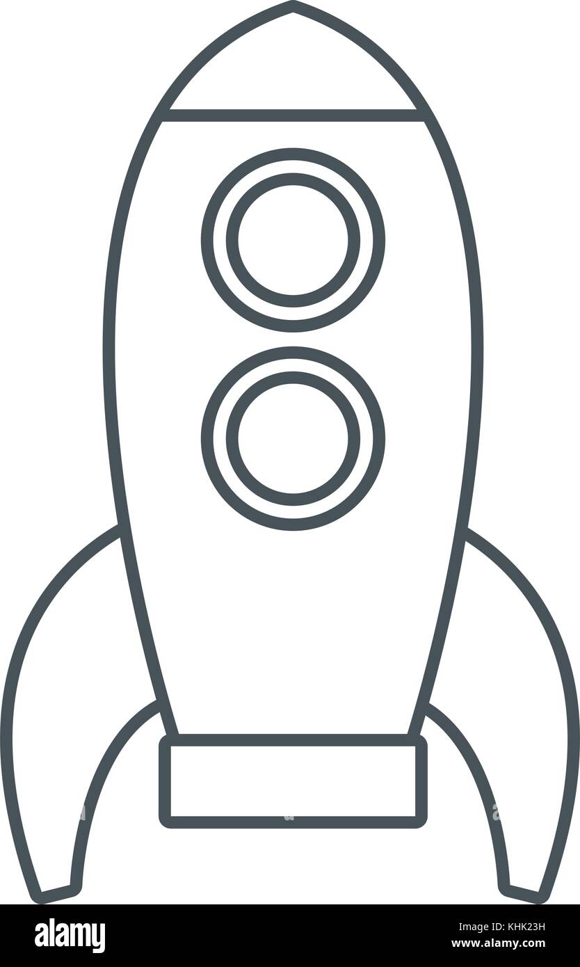 Spaceship rocket symbol Stock Vector Image & Art - Alamy