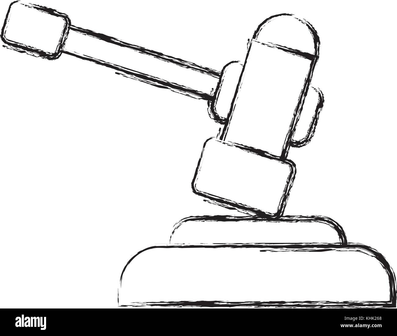 Gavel justice symbol Stock Vector Image & Art - Alamy