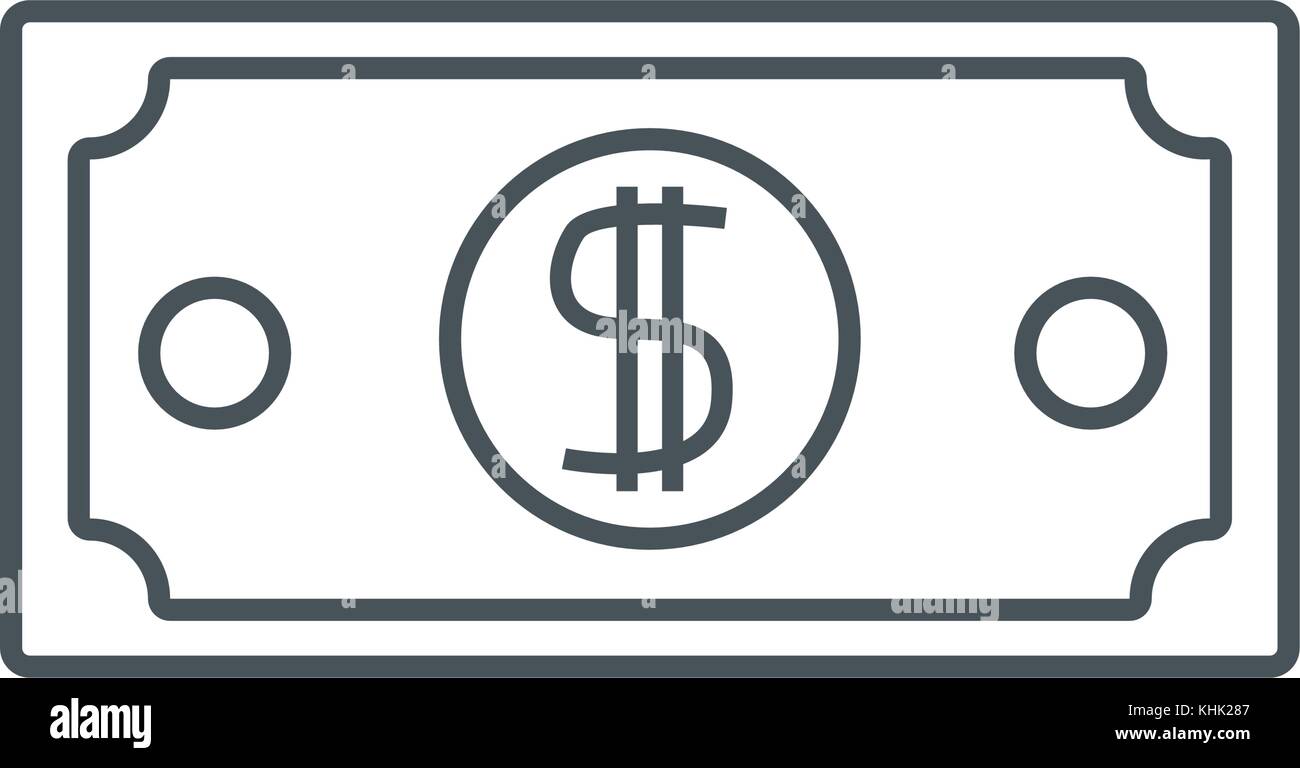 Money bill isolated Stock Vector Image & Art - Alamy