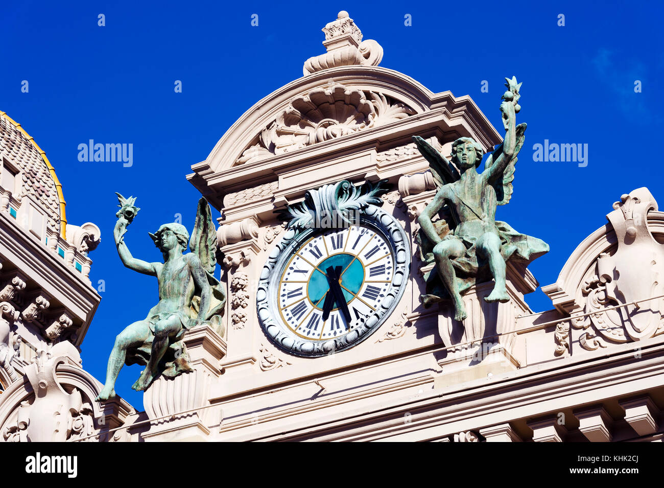Europe. Principality of Monaco (98). Monte-Carlo. The casino. The clock ...