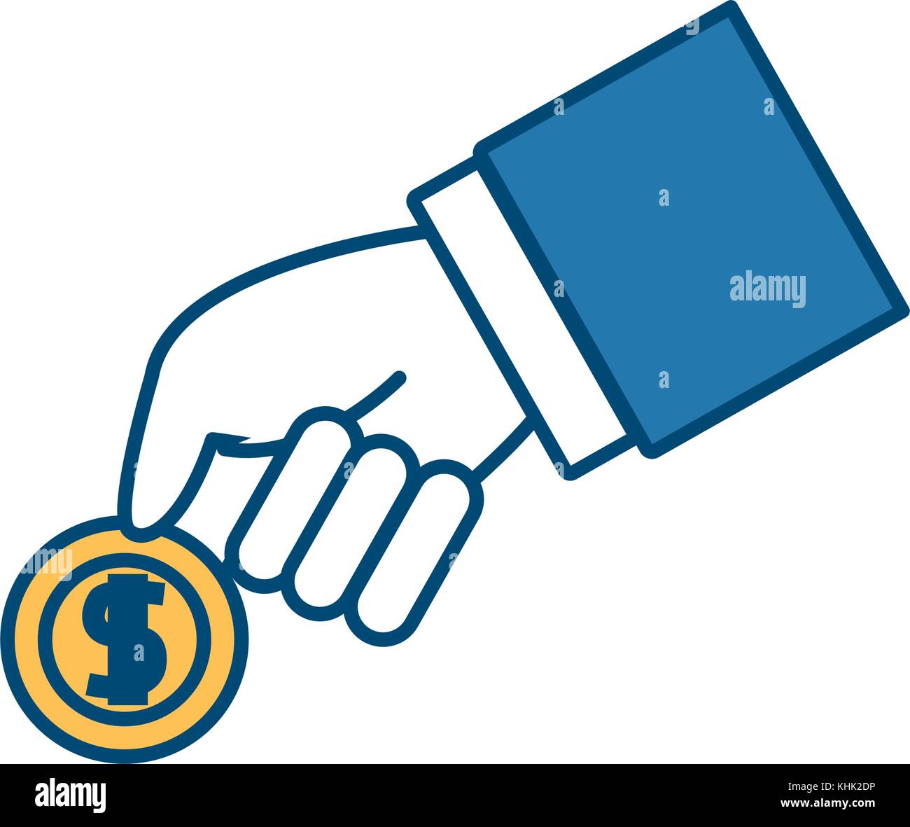 Hand with money Stock Vector Image & Art - Alamy