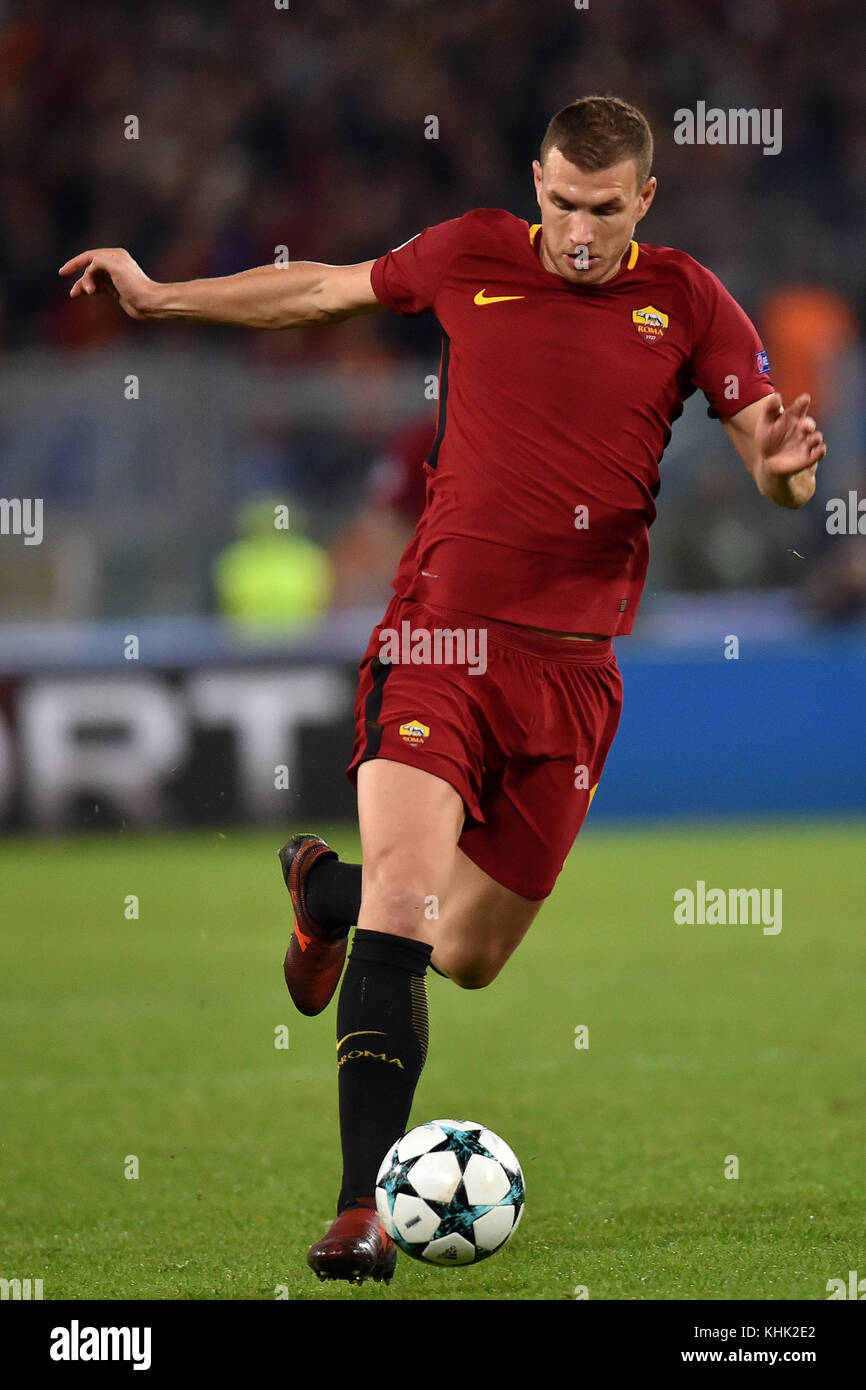 Edin Dzeko Roma Roma 31-10-2017 Stadio Olimpico Calcio Uefa Champions ...