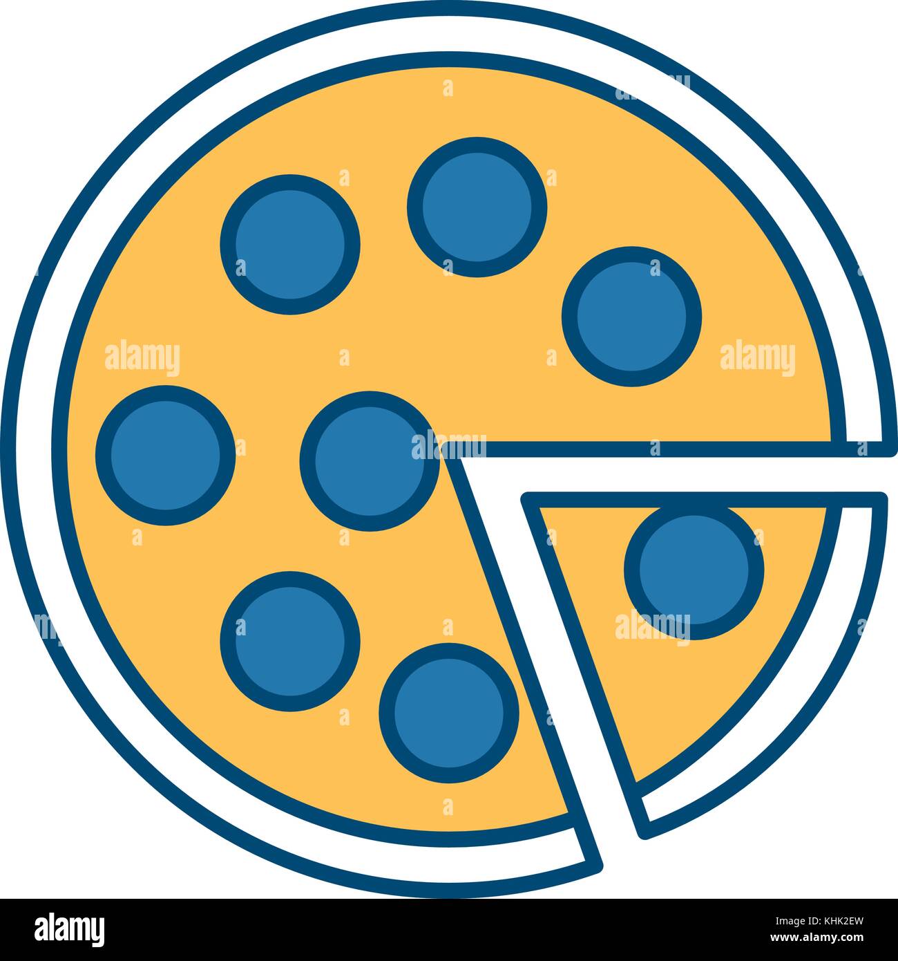 Big pizza symbol Stock Vector Image & Art - Alamy