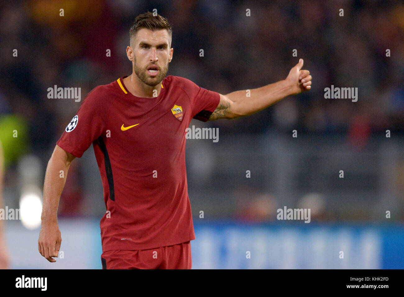 Kevin Strootman Roma. Roma 31-10-2017 Stadio Olimpico Champions League ...