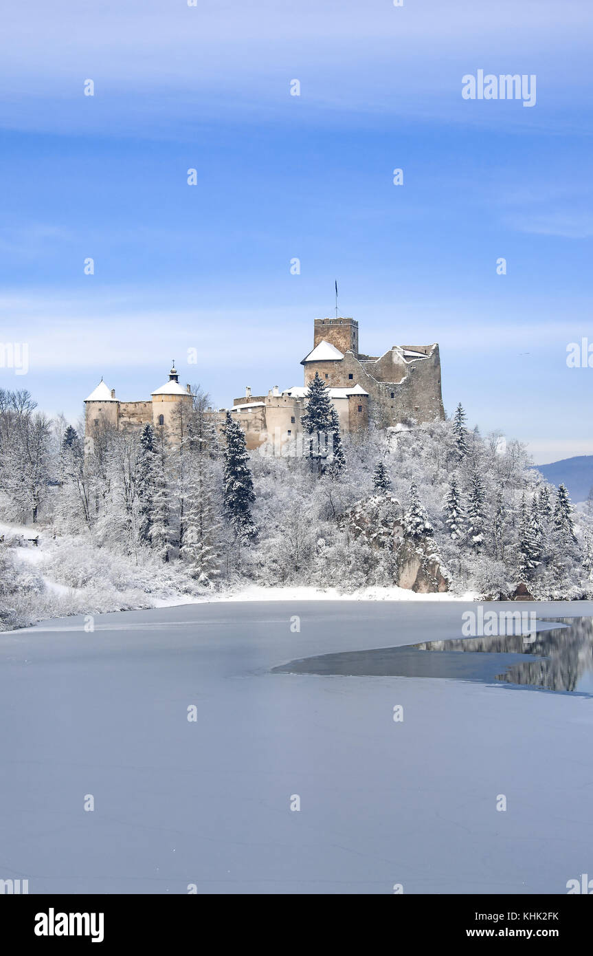 Snowy mountains and medieval castle hi-res stock photography and images ...