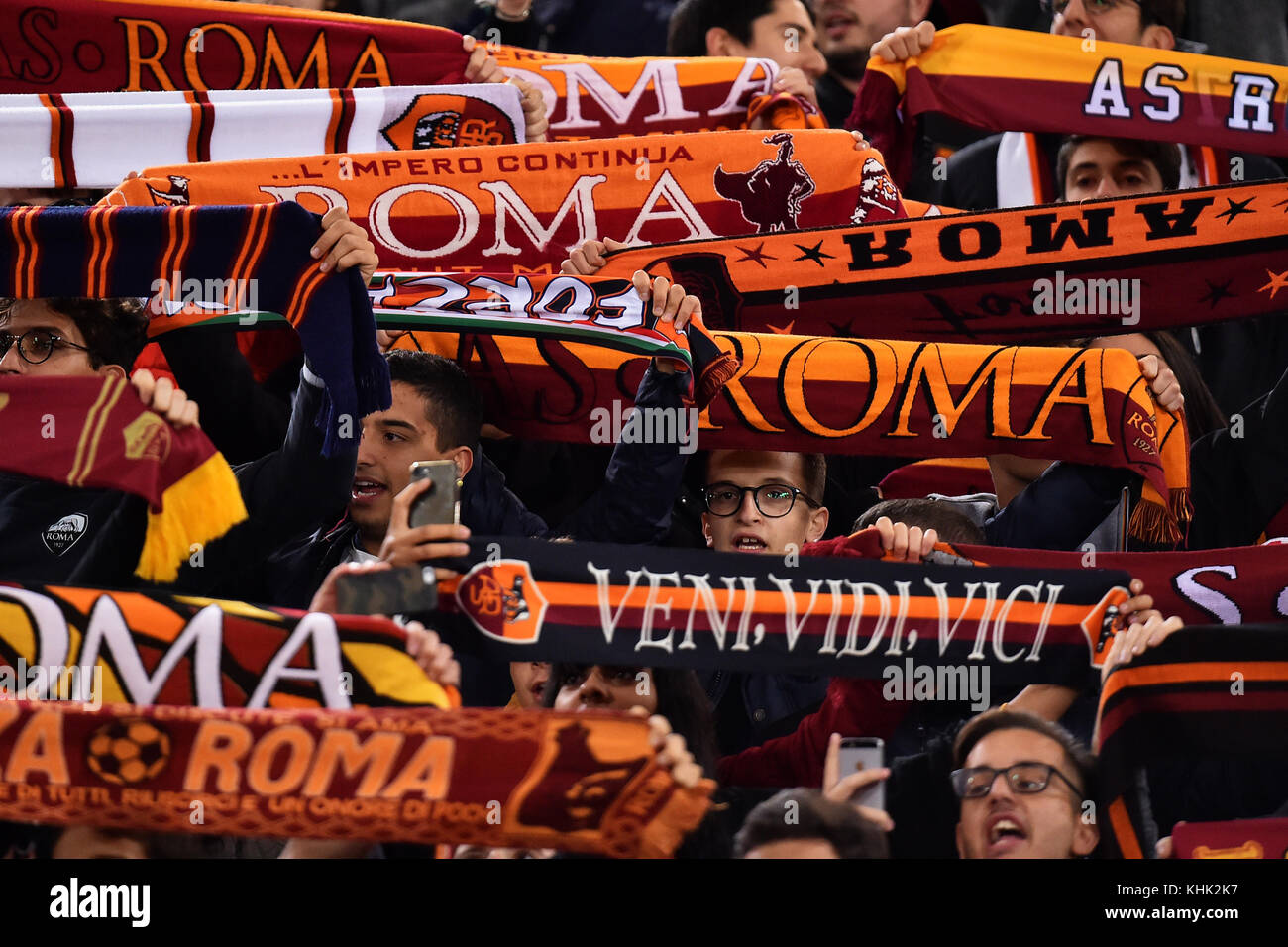 Tifosi Roma Supporters Roma 28-10-2017 Stadio Olimpico Calcio Serie A ... Tifosi Roma Supporters Roma 28-10-2017 Stadio Olimpico Calcio Serie A ...