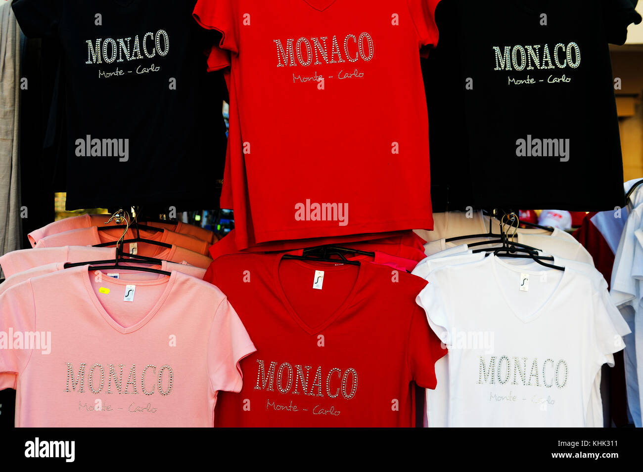 France. Principality of Monaco (98). Tee-shirt Monaco Stock Photo - Alamy