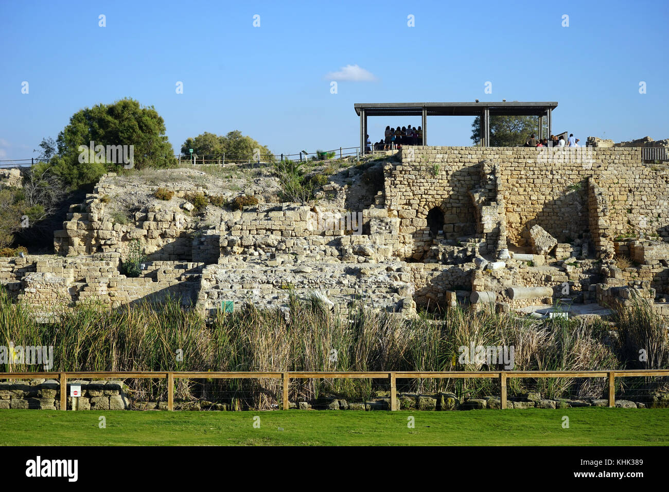 Ruins of temple in ancient Caesarea, Israel Stock Photo - Alamy