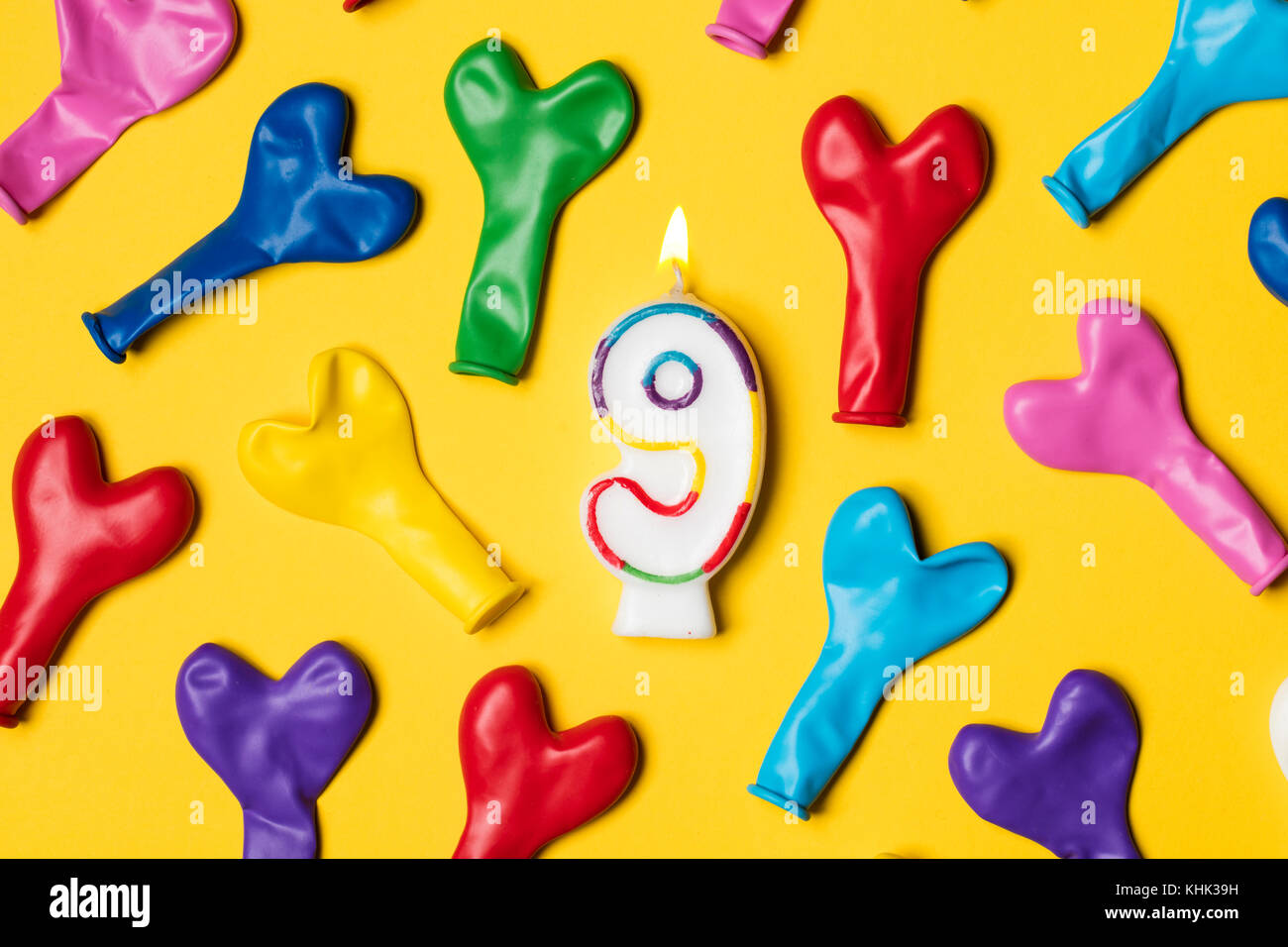 Birthday Number 9 Stock Photos & Birthday Number 9 Stock Images - Alamy