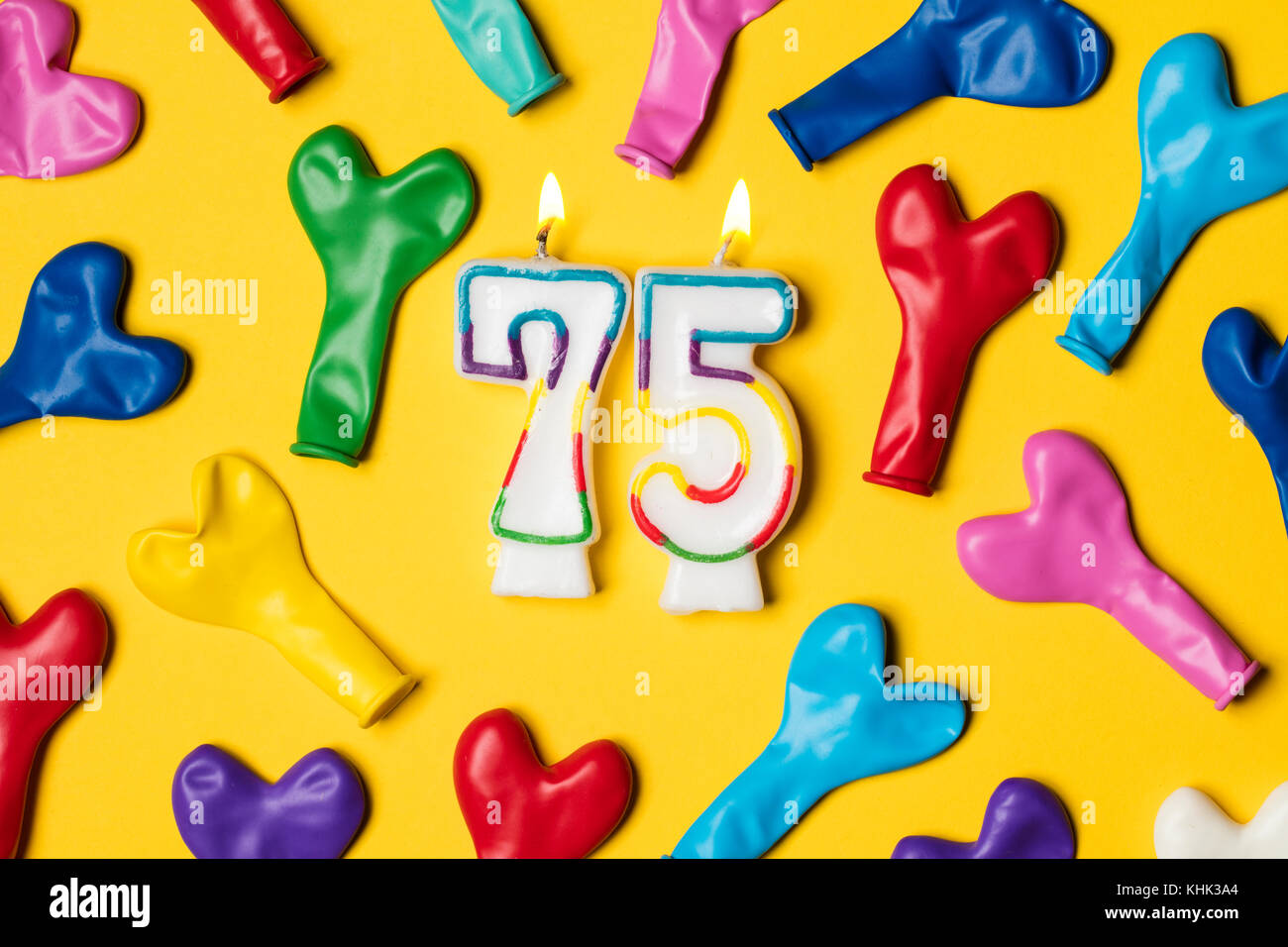 Happy birthday 75th birthday hi-res stock photography and images - Alamy