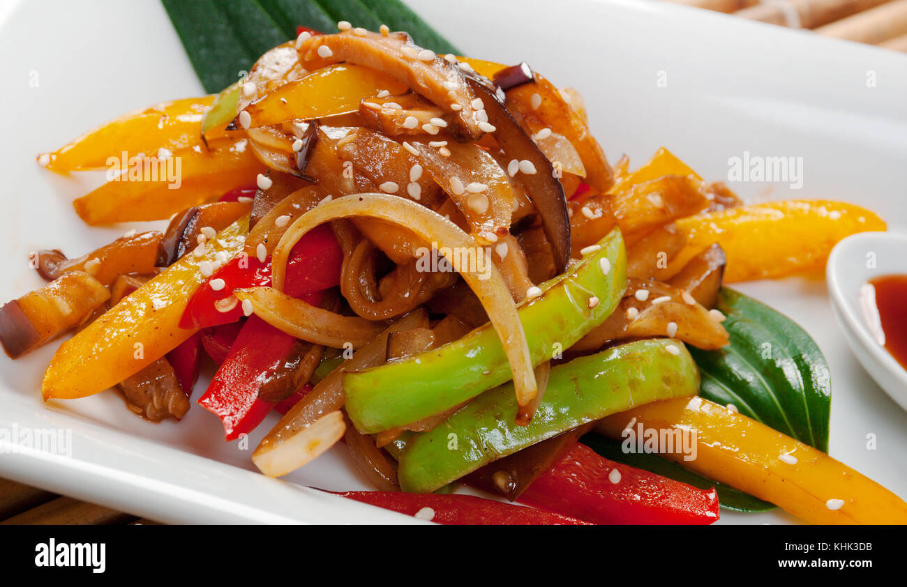 Japanese Stir Fried Vegetables - Yasai Itame Stock Photo - Alamy