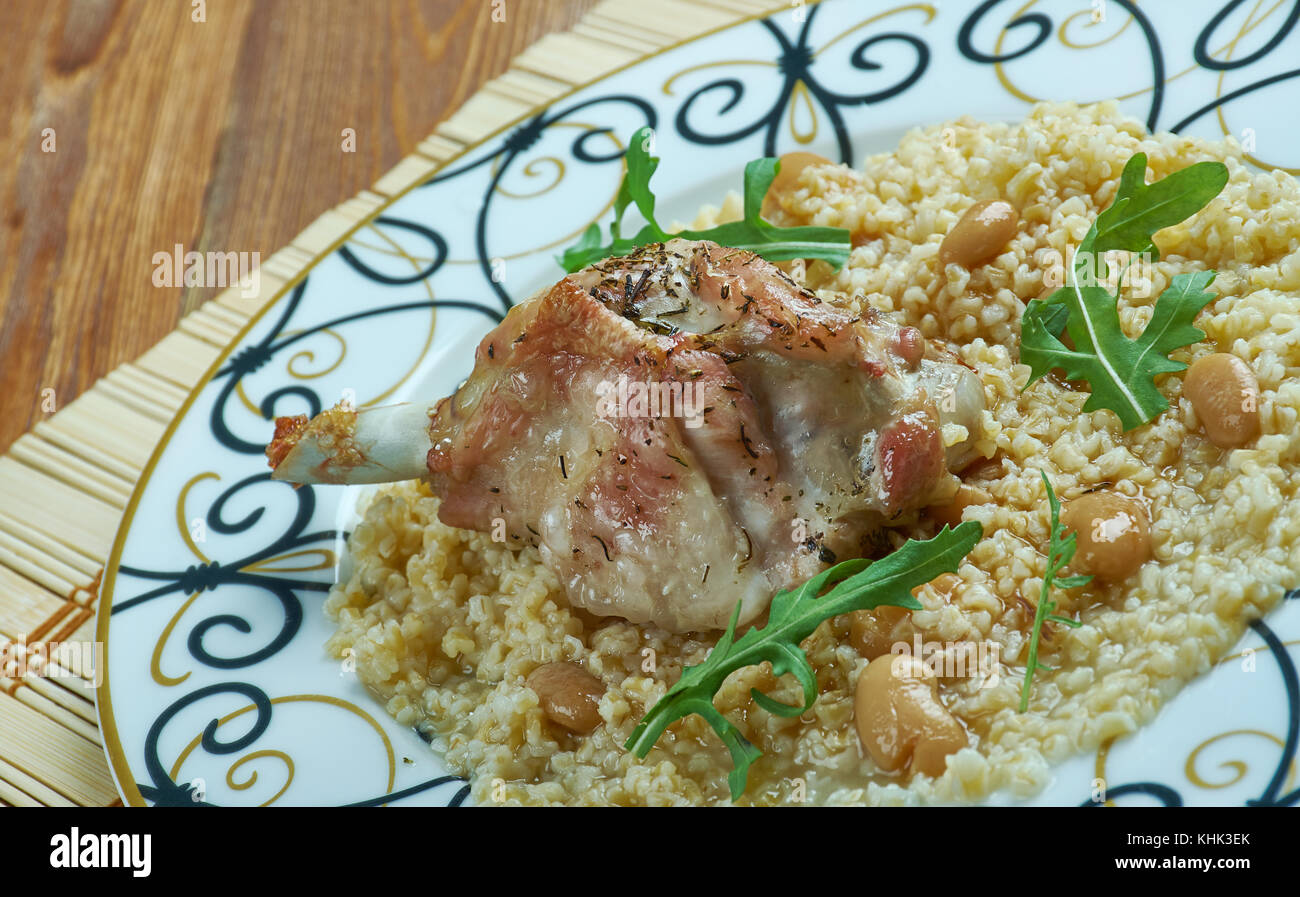Baqala polow - Rice with fava beans , Iranian cuisine Stock Photo - Alamy