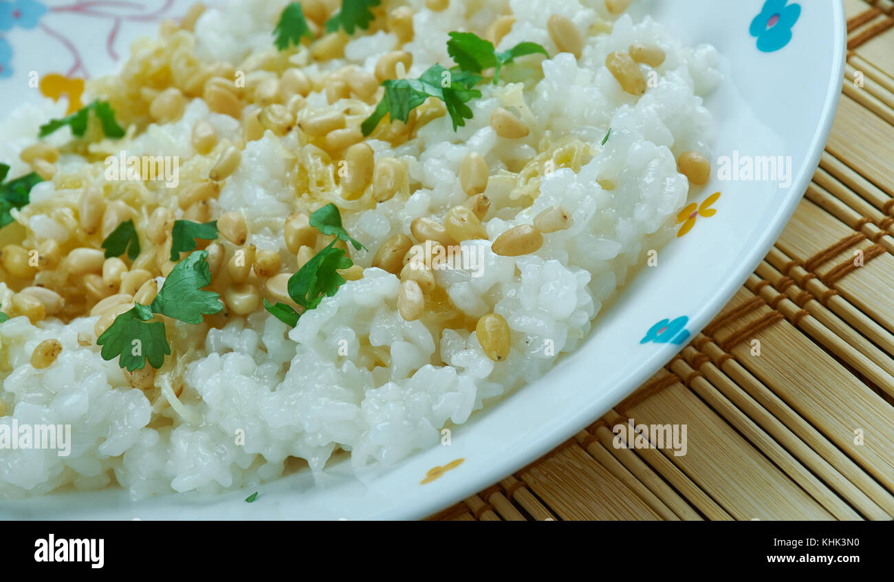 Lebanese Rice with Vermicelli,Mediterranean Dish Stock Photo - Alamy