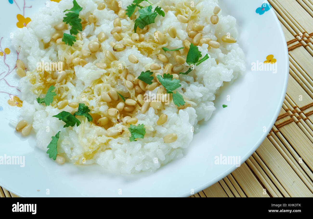 Lebanese Rice with Vermicelli,Mediterranean Dish Stock Photo - Alamy
