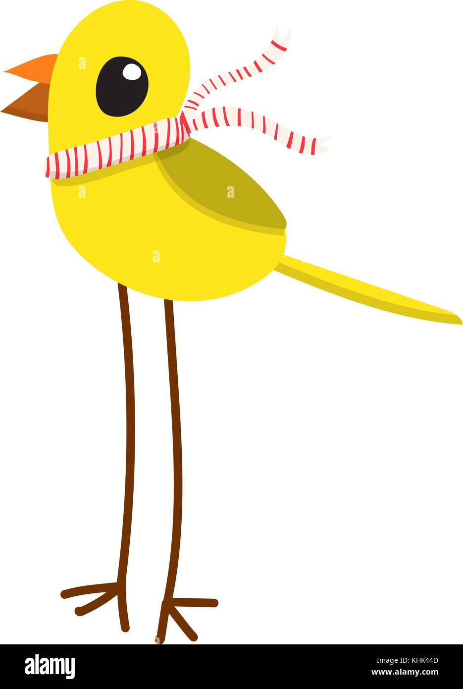 Yellow Bird Comic Character Vector Free Download
