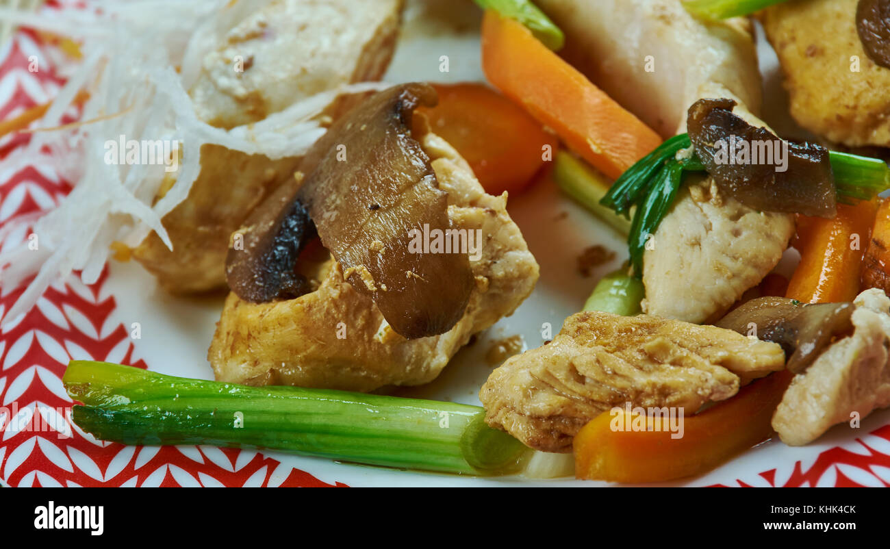 Szechuan stir-fry Chengdu Chicken Stock Photo - Alamy