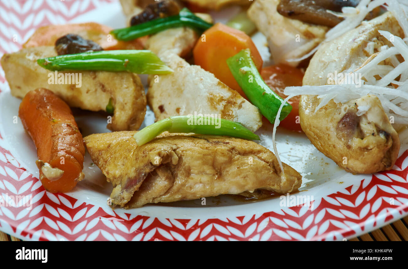 Szechuan stir-fry Chengdu Chicken Stock Photo - Alamy