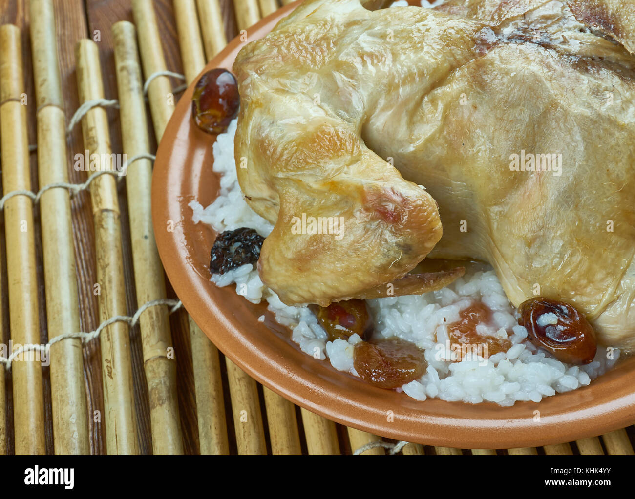 amich - Armenian chicken with rice and fruits Stock Photo - Alamy