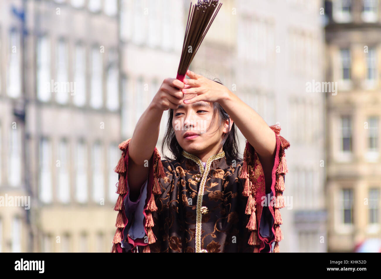 Female member of the Hsu Chen Wei Production Dance Company performs The ...